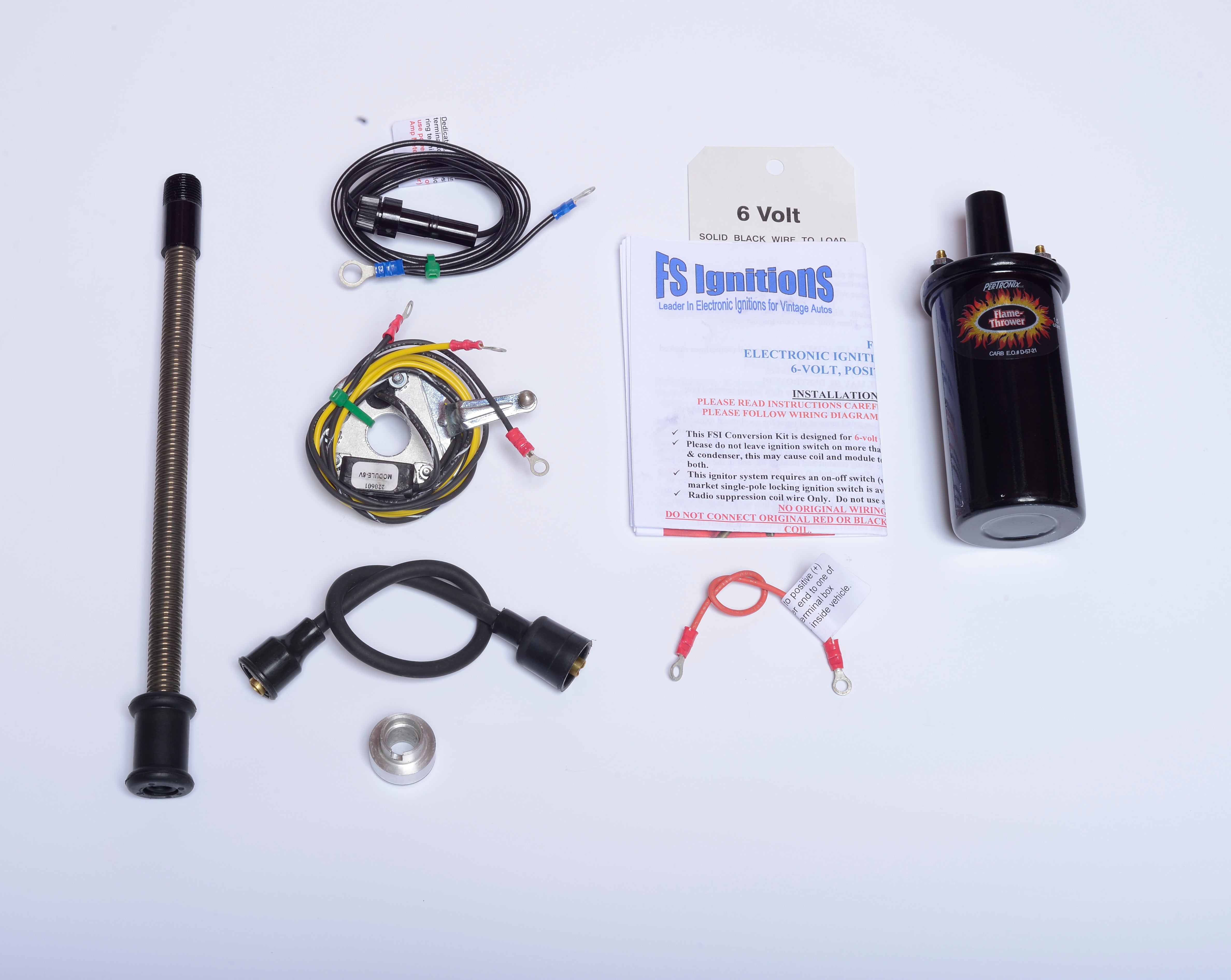 Electronic Ignition Conversion Kit, 6-Volt Positive Ground, With or ...