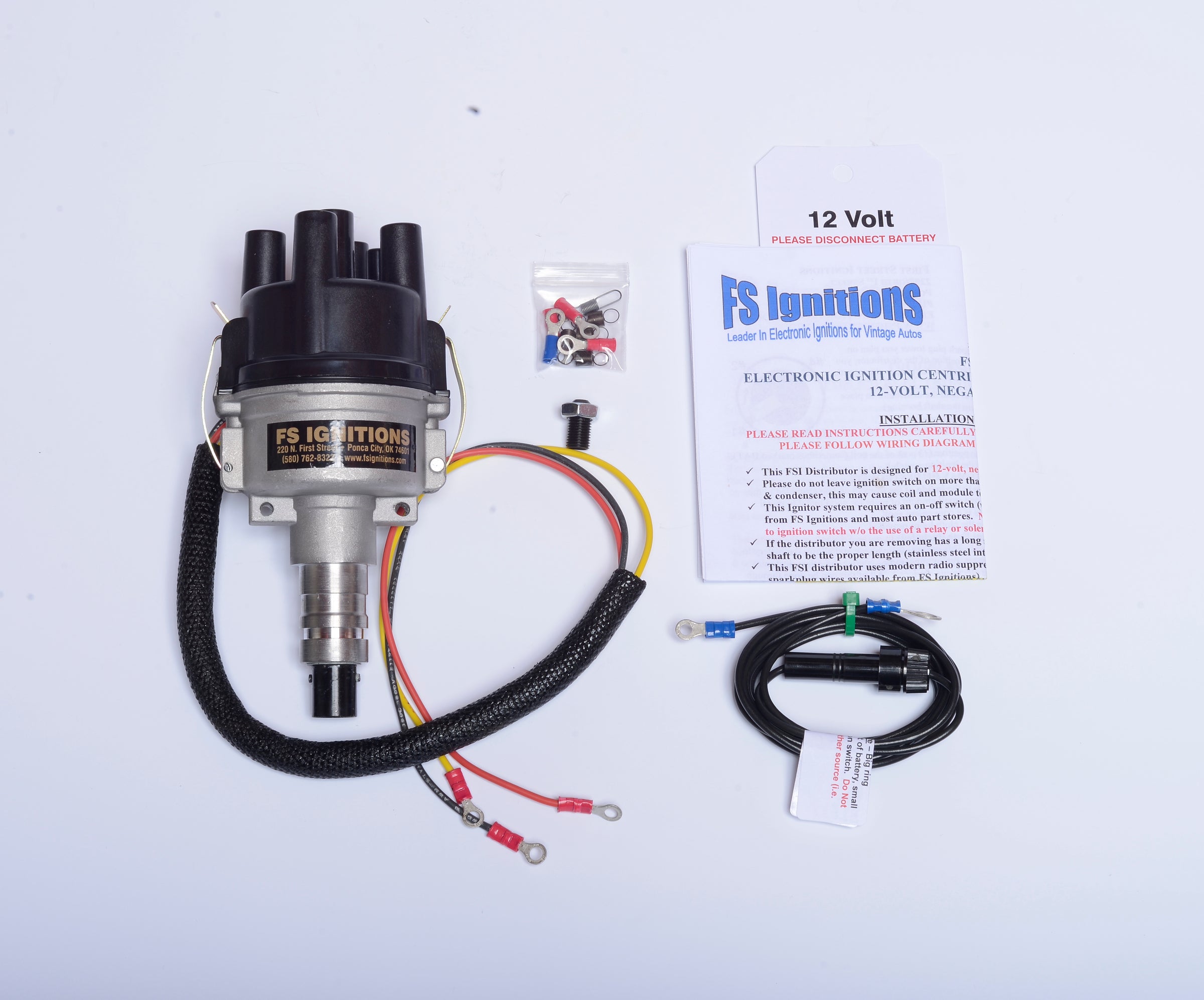 FSI Electronic Ignition Centrifugal Advance Distributor, 12-Volt ...